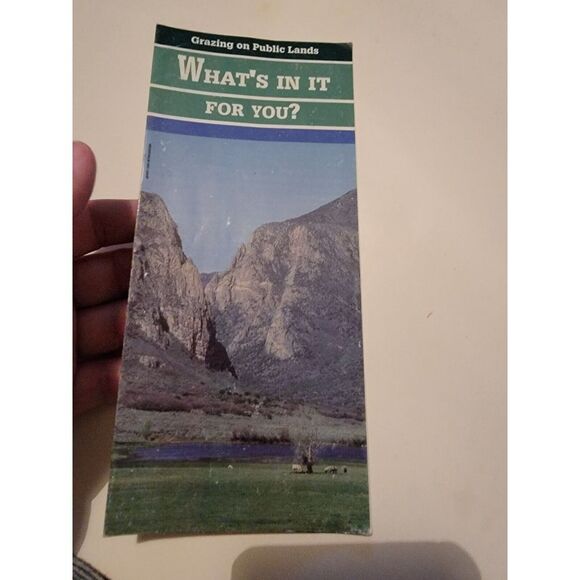Art | Vintage Brochure Travel Pamphlet Booklet Handout Vtg Blm Grazing ...